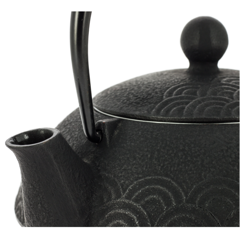 Théière Iwachu Wave Noire 650 ml